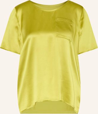 Marc Cain Blusenshirt Im Materialmix Mit Seide gruen