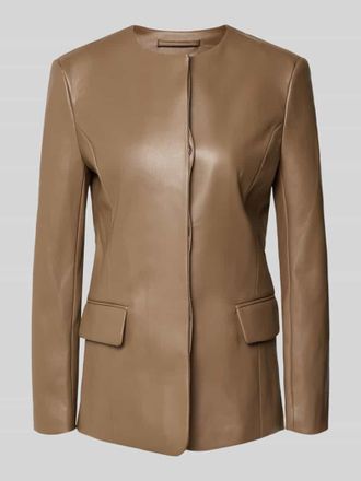 Stand Studio Slim Fit Jacke in Leder-Optik Modell Doma