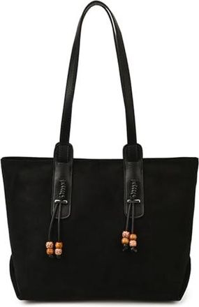 Generic Kexpery Sac &agrave; Main Vintage en Daim Faux Grande Capacit&eacute; Style R&eacute;tro Sac Sous le Bras pour Femmes Voyage Travail