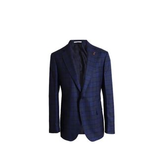 Pal Zileri Blazer en laine coupe ajust&eacute;e - Homme - Vestes - Bleu - Taille: XL