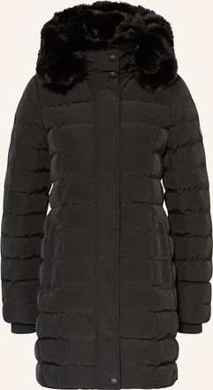 Wellensteyn Wellensteyn Steppmantel Santorin Long Mit Kunstfell schwarz