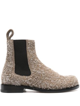 Loewe Strukturierte Stiefel mit runder Kappe - Gr&uuml;n