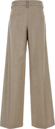 Brunello Cucinelli Gold Stretch Blend Trousers - Beige