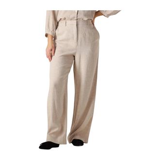 Moss Copenhagen Ginia Hw Beige Hose - - Trousers - Damen - Beige - L