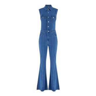 Guess Harlo Schlag-Denim-Jumpsuit - - Jumpsuits & Playsuits - Damen - Blau - M