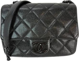 Chanel Pre-owned Caviar Quilted Incognito Mini Square Flap Bag - Femme - Pre-owned - Noir - Taille: ONE Size