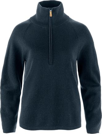 Fj&auml;llr&auml;ven Damen &Ouml;vik Lite Half Zip Sweatshirt, Dark Navy, L