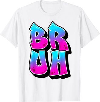 BDAZ Bruh Graffiti Pink Blau T-Shirt