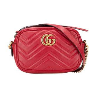 Gucci Pre-owned Leder Schultertasche - - Pre-owned - Damen - Rot - ONE SIZE