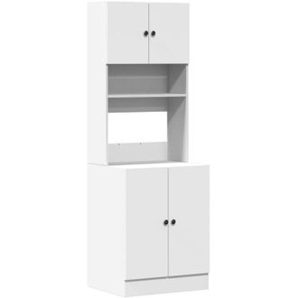 vidaXL K&uuml;chenschrank Wei&szlig; 60x50x180 cm Holzwerkstoff - Vidaxl