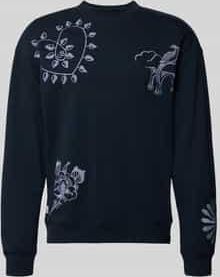 Scotch & Soda Sweatshirt mit Stitchings Modell DELFTS BLAUW