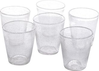 Kaleidos Milano Lot de 6 verres de surf transparents 300 cc