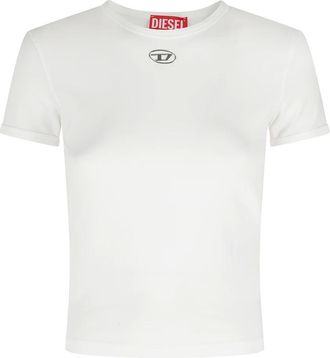 Diesel Femme, Tops, Blanc, Taille: 40 FR Uncutieslong OD T-Shirt