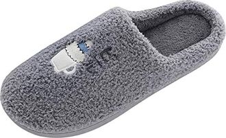 Generic Pantoufles dhiver en peluche pour homme et femme - En peluche douce - Chaudes - En mousse &agrave; m&eacute;moire de forme - L&eacute;g&egrave;res et confortables - En coton l&eacute;ge