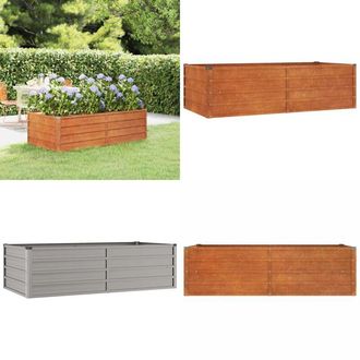 vidaXL Vidaxl - Lit sur&eacute;lev&eacute; de jardin rouill&eacute; 160x80x45 cm acier corten - Jardiniere - Bac Acier - Plante - D&eacute;coration Ext&eacute;rieur - Balcon - Home & Living