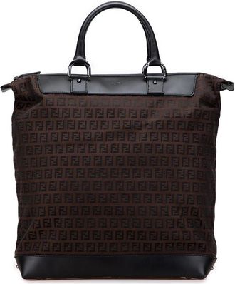 Fendi Shopper - Zucchino Canvas Tote - Gr. unisize - in Braun - für Damen