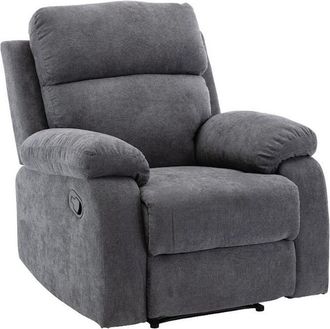 Vente-Unique Fauteuil relax en tissu TOLZANO - Anthracite