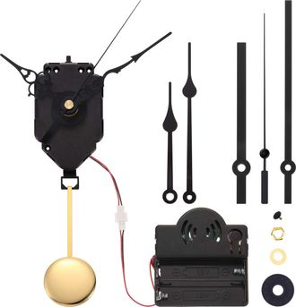 Hicarer Quarz Pendel Trigger Clock Movement Chime Spieluhr Completer Pendel Clock Kit mit 3 Paar Pik, Phantasie, Gerade Uhrzeiger