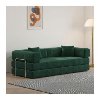 Generic Klappschlafsofa Super King Size, 2-Sitzer-Schlafsofa, mit Breiten Armlehnen und R&uuml;ckenlehne, modulares Sofa, hochdichter Schaumstoff, rutschfeste Basi