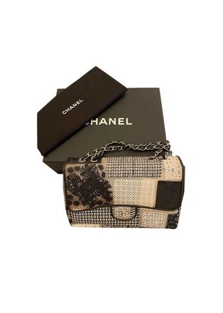 Chanel CC PVC Patchwork Embroidered Flap Bag Size M