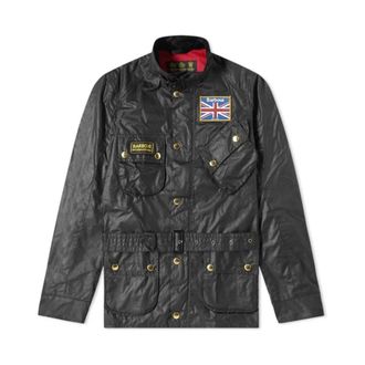 Barbour International Union Jack Jacket - - Jackets - Herren - Schwarzk - S