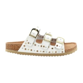 Colors Of California Femme, Chaussures, Blanc, Taille: 40 EU Sandale &agrave; glissi&egrave;re