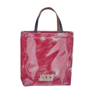 Marni Femme, Sacs, Rose, Taille: ONE Size Sac cabas en peau lainée