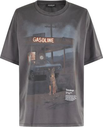 Dondup t-shirt à imprimé graphique - Gris