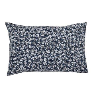 Origin Store Taie doreiller imprim&eacute;e en Lyocell, Margot, 50 x 70 cm, Origin, Bleu et Beige