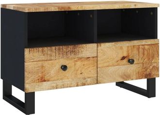 vidaXL Meuble TV 70x33x46 cm Bois massif de manguier vidaXL