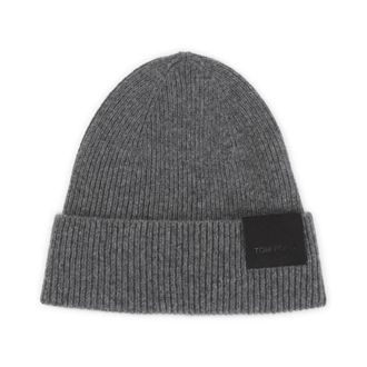 Tom Ford Rippstrick-Kaschmir-M&uuml;tze - - Accessories - Herren - Grau - M