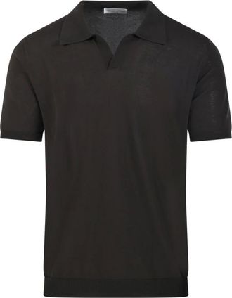Roberto Collina Homme, Tops, Noir, Taille: L 08 Moro Polo
