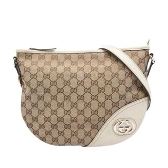 Gucci Sac bandouli&egrave;re vintage Pre-owned en toile - Femme - Pre-owned - Beige - Taille: ONE Size