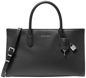 Michael Kors MD EW SATCHEL BLACK