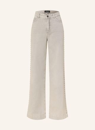 Marc Cain Wide Leg Jeans Warri Mit Nieten grau