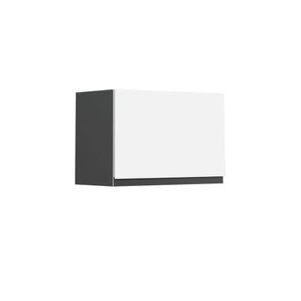 Vicco Hängeschrank R-Line, hängender Küchenschrank, Weiß/Anthrazit, 60 cm J-Shape, flach