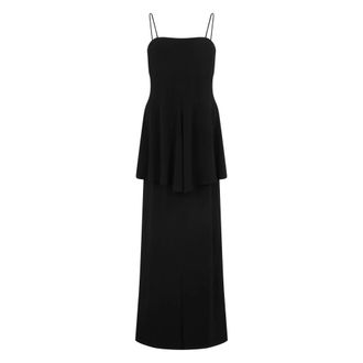 Emporio Armani Kleid in Krepp-Optik im Zweiteiler-Look - - Dresses - Damen - Schwarzk - S