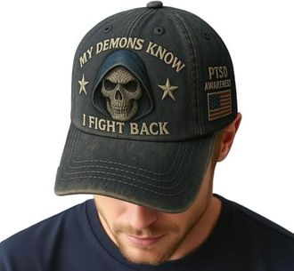 Generico Chapeau de sensibilisation à la santé mentale : casquette réglable, bonnet classique vintage, coton respirant, accessoire polyvalent pour les voyages,