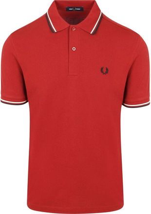 Fred Perry Polo Twin Tipped M3600 Rouge 74A