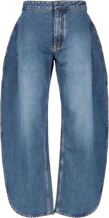 Alaia Femme, Jeans, Bleu, Taille: 38 FR Round Jeans