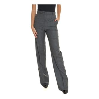 Max Mara Femme, Pantalons, Gris, Taille: 36 FR Pantalon en flanelle Gong