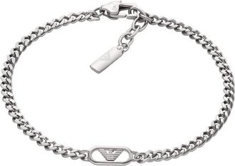 Emporio Armani Herrenarmband aus Edelstahl oder Perlen mit Karabinerverschluss