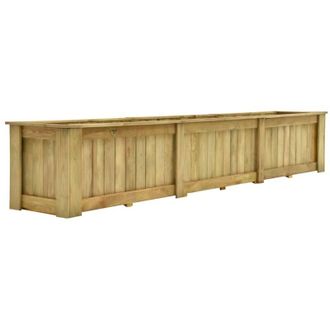 vidaXL Vidaxl - Jardini&egrave;re sur&eacute;lev&eacute;e 291x50x50 cm Bois de pin impr&eacute;gn&eacute;