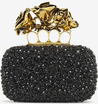 Alexander McQueen Knuckle Clutch mit Rosenverzierung - Item 835586KR7871000