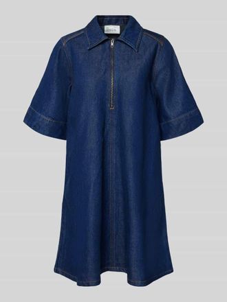 MY ESSENTIAL WARDROBE Jeanskleid aus Lyocell-Baumwoll-Mix mit Rei&szlig;verschluss
