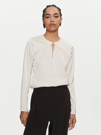 Calvin Klein Bluse K20K207650 &Eacute;cru Regular Fit