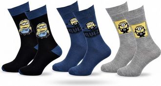 LES MINIONS Minions - Chaussettes Homme Licence Pack (Lot) 3 Paires 3667