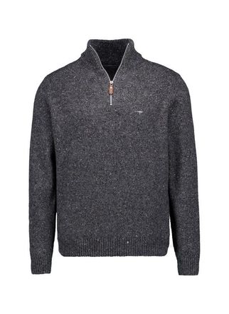 Fynch-Hatton Fynch-Hatton Herren Pullover grau unifarben