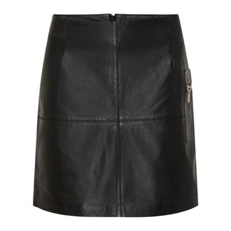 Notyz Lederrock - - Skirts - Damen - Schwarzk - S