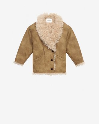 Isabel Marant Manteau Clea - Femme - Taupe - Taille36 - Marant &Eacute;toile